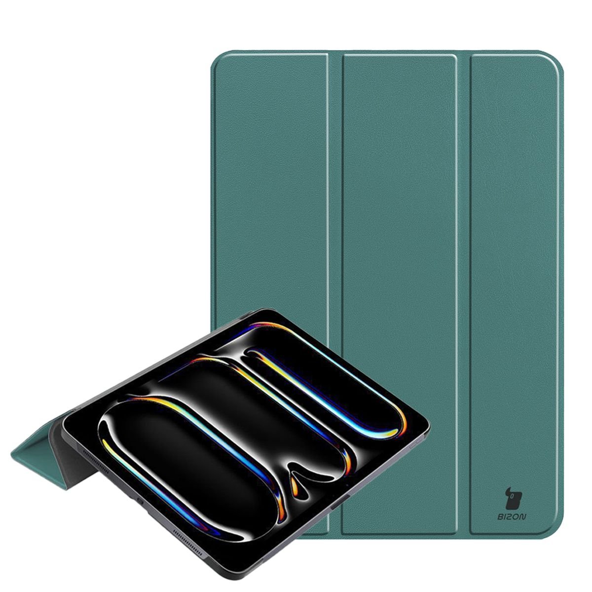 Etui Bizon Case Tab Croc do iPad Pro 11" 5 gen. 2024, ciemnozielone ...