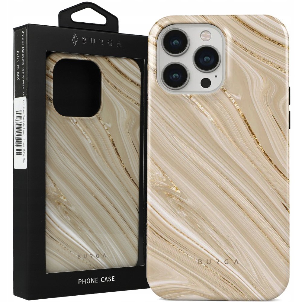 Etui Burga Full Glam Tough Magsafe do iPhone 15 Pro Max, beżowe ...