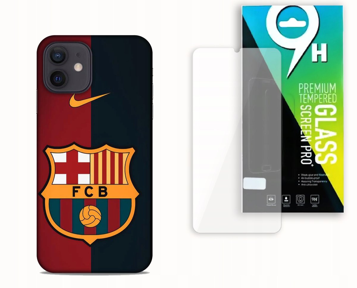 ETUI CASE DO APPLE IPHONE 12 / 12 PRO + SZKŁO HARTOWANE- FC BARCELONA ...