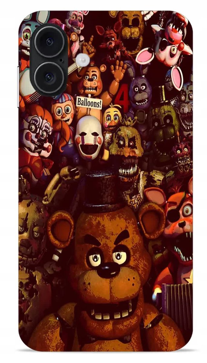 Etui Case Do Apple Iphone 16 - Bajki Wzór Fnaf 5 Night At Freddy Gry ...