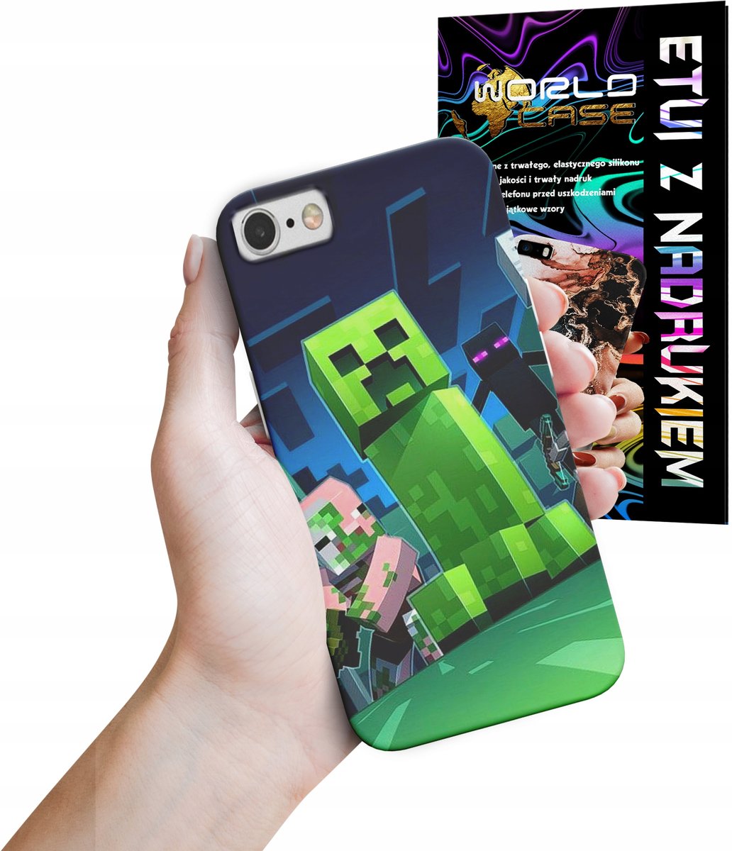 Etui Case Do Iphone 7, 8, Se 2022 - Minecraft Creeper Dziecięce Roblox ...