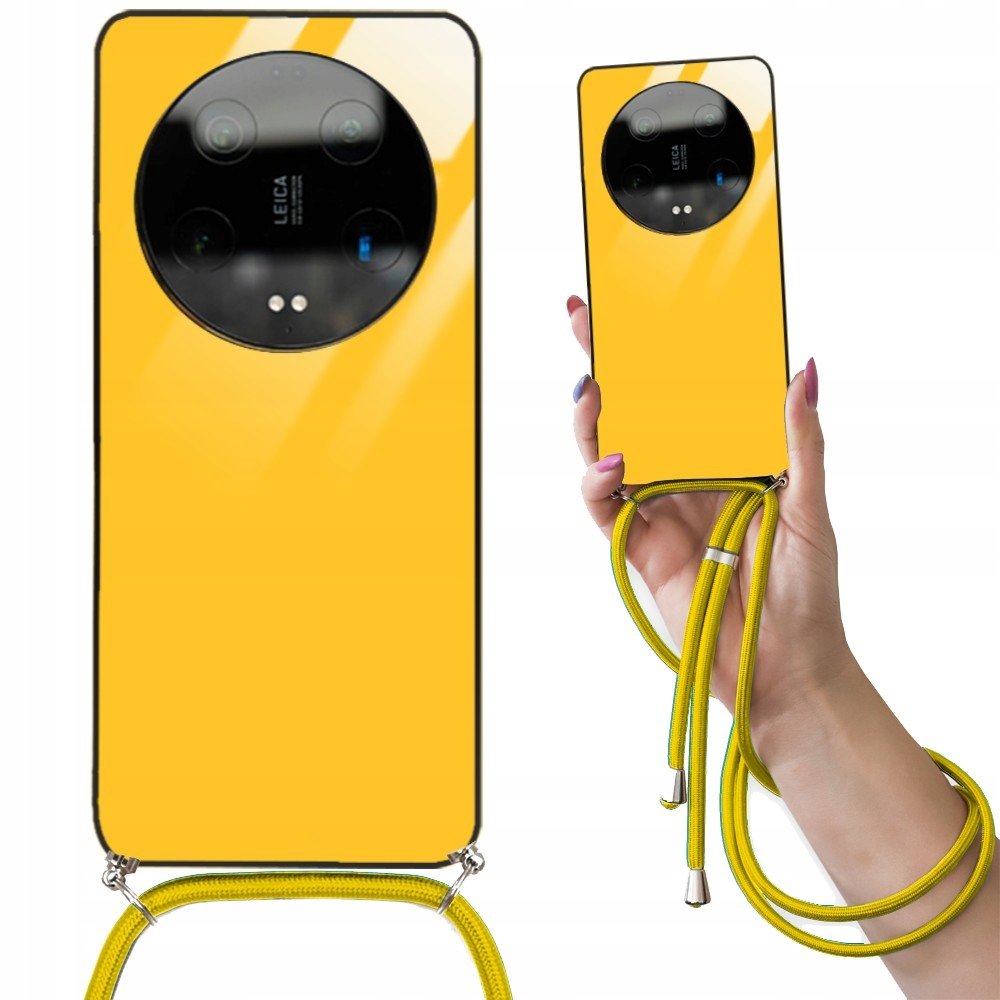 Etui CROSSGLAM ŻÓŁTY do XIAOMI 13 ULTRA Obudowa Szklana Glass ze ...