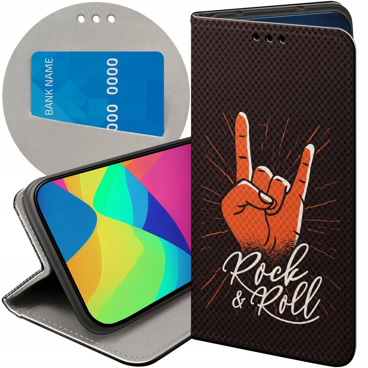 ETUI DO ALCATEL 1B 2020 WZORY ROCKOWE ROCK ROCK AND ROLL GITARA PUNK ...
