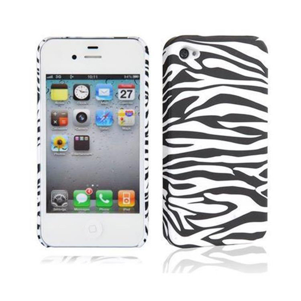 Etui Do Apple iPhone 4 4S Pokrowiec w ZEBRA Hard Case Cover Obudowa Ochronny Cadorabo Cadorabo Sklep EMPIK.COM