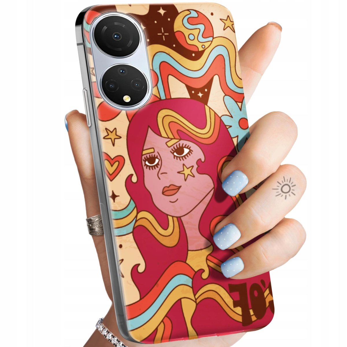 ETUI DO HONOR X7 WZORY HIPPIE PEACE HIPPISI OBUDOWA POKROWIEC CASE ...