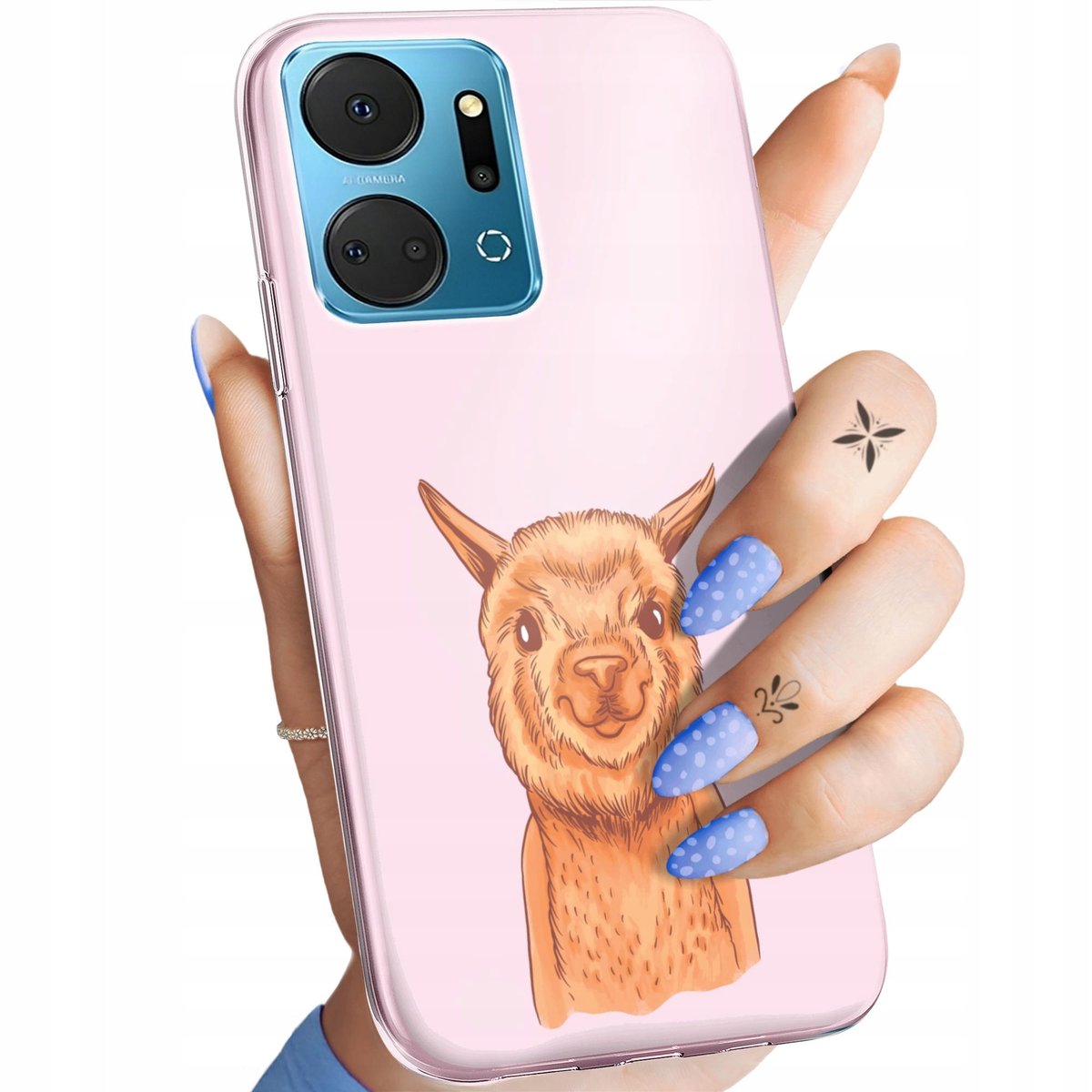 ETUI DO HUAWEI HONOR X7A WZORY LAMA ALPAKA ANDY OBUDOWA POKROWIEC CASE ...