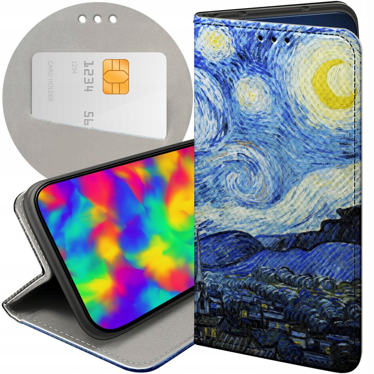 ETUI DO HUAWEI NOVA Y70 WZORY VINCENT VAN GOGH VAN GOGH GWIEŹDZISTA NOC ...