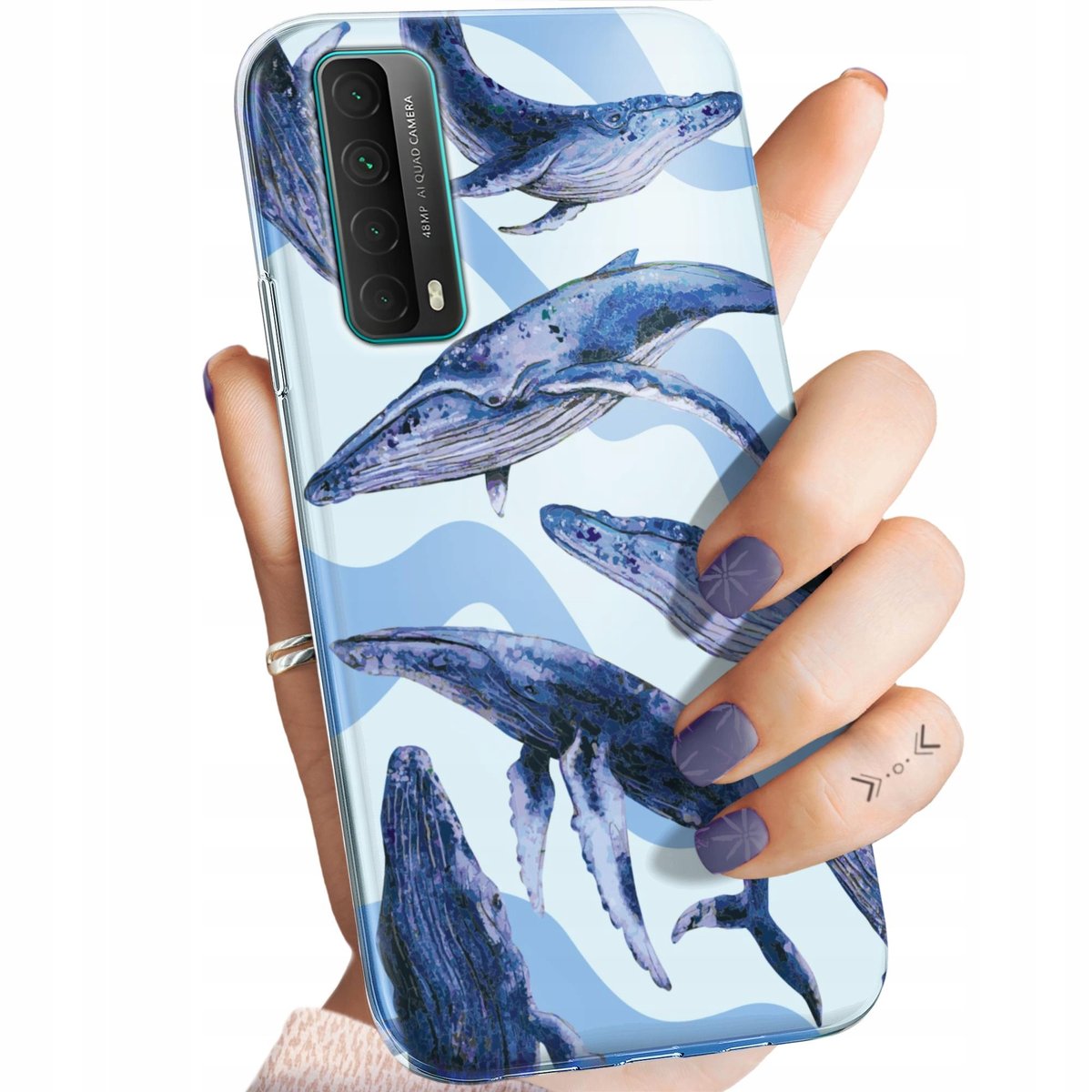 ETUI DO HUAWEI P SMART 2021 WZORY MORZE FALE WODA AQUA OBUDOWA ...