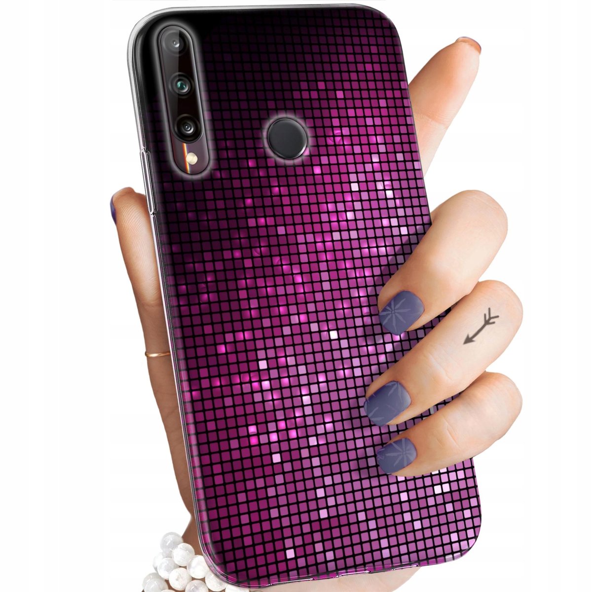 Etui Do Huawei P40 Lite E Wzory Brokat Brokatowe Błyszczące Obudowa ...