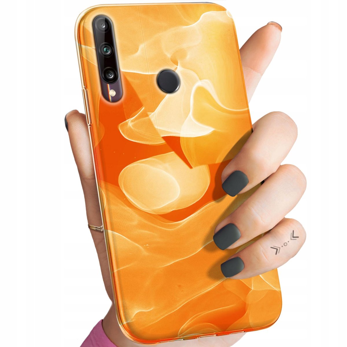 ETUI DO HUAWEI P40 LITE E WZORY POMARAŃCZOWE POMARAŃCZE ORANGE OBUDOWA ...