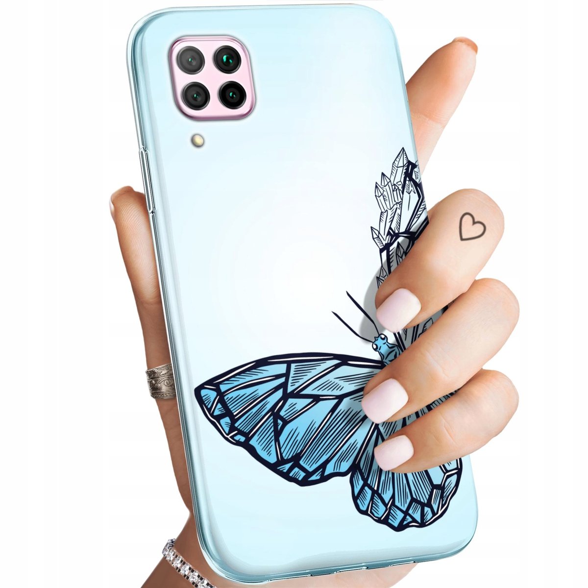 Etui Do Huawei P40 Lite Wzory Motyle Butterfly Barwne Obudowa Pokrowiec ...
