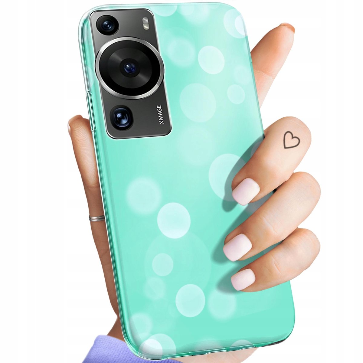 ETUI DO HUAWEI P60 / P60 PRO WZORY MIĘTOWE MIĘTA MINT OBUDOWA POKROWIEC ...