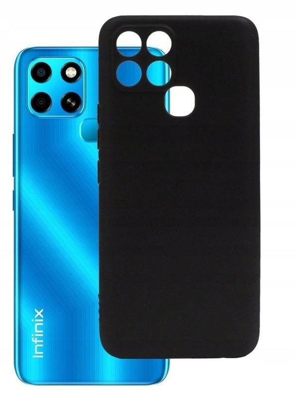 Etui do Infinix Smart 6 HD Jelly Case czarne MATT Pokrowiec Futerał ...