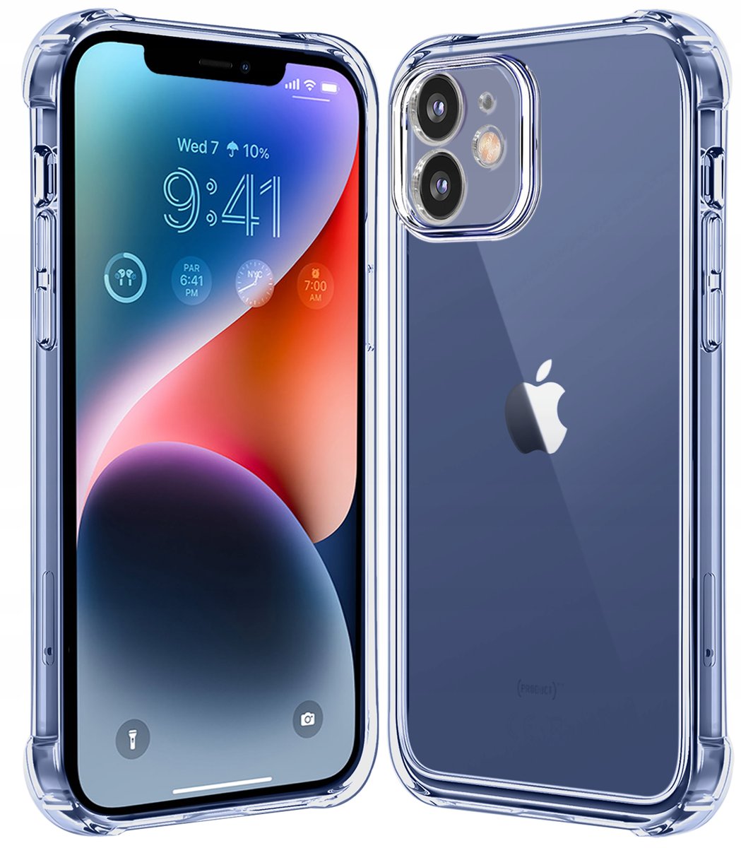 Etui do iPhone 12 ANTI-SHOCK CLEAR Case + Szkło 9H - Krainagsm | Sklep EMPIK.COM