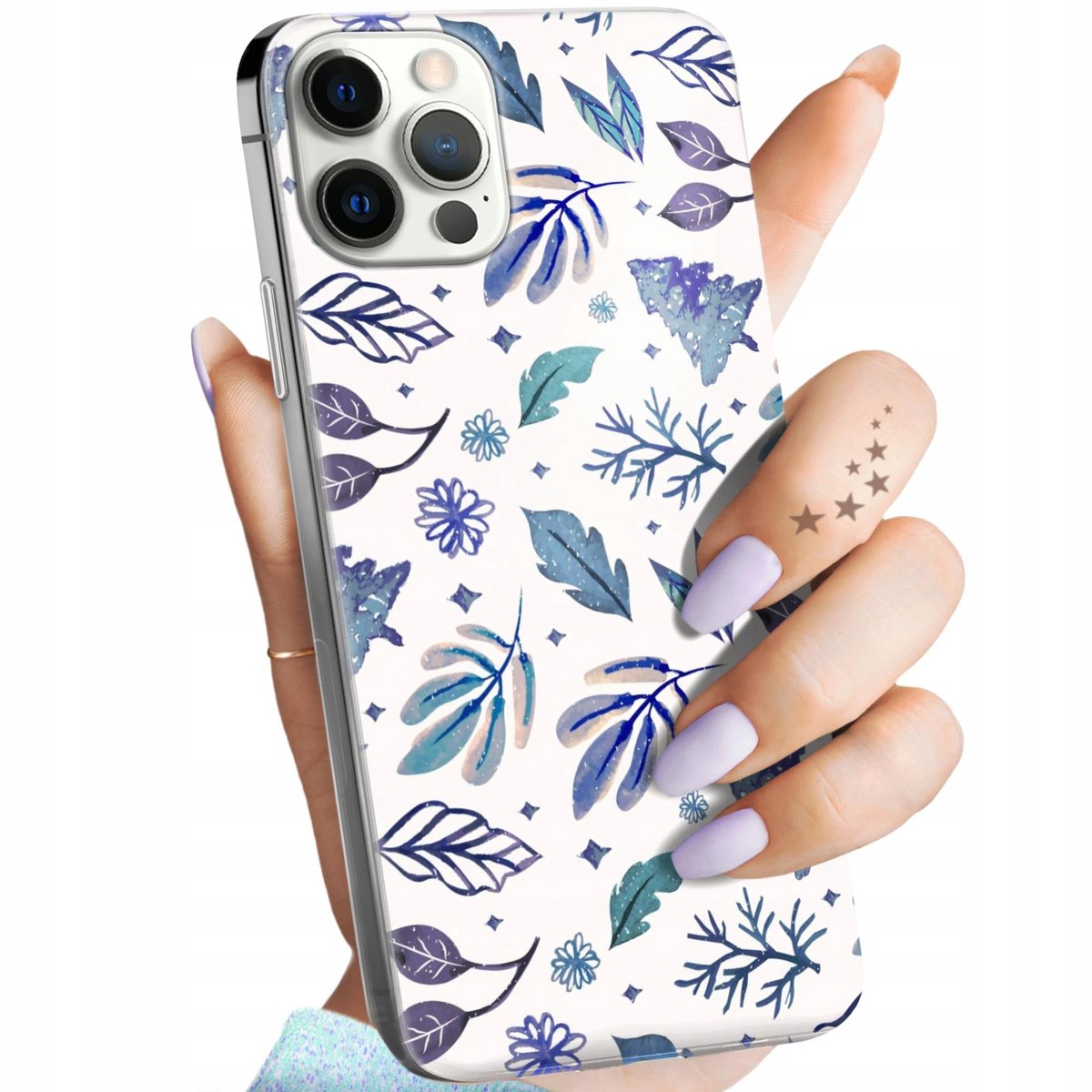 Etui Do Iphone 12 Pro Max Wzory Zima Śnieg Śnieżynki Winter Obudowa ...