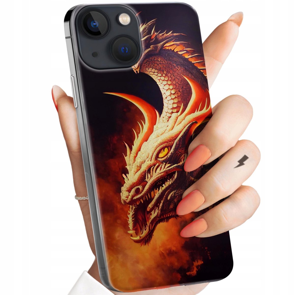 Etui Do Iphone 13 Mini Wzory Smoki Dragon Taniec Smoków Obudowa ...