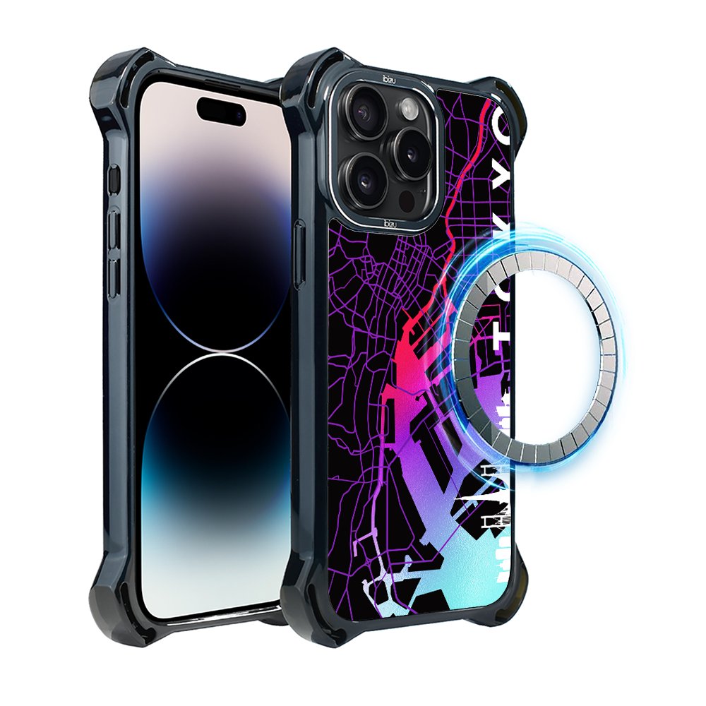 Etui do iPhone 14 Pro IBIZU DropGuard Ultra z MagSafe, Mapy Świata ...