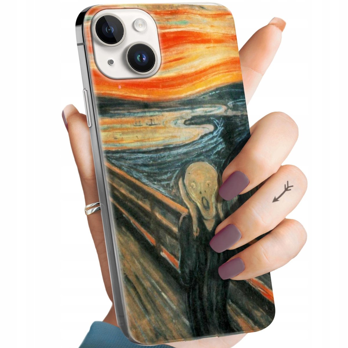 Etui Do Iphone 14 Wzory Edvard Munch Krzyk Malarstwo Obudowa Pokrowiec ...