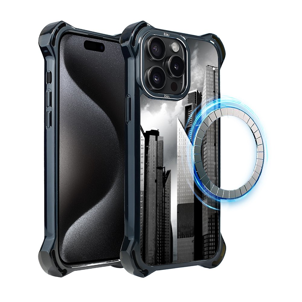 Etui do iPhone 15 Pro Max IBIZU DropGuard Ultra z MagSafe, Noir City ...