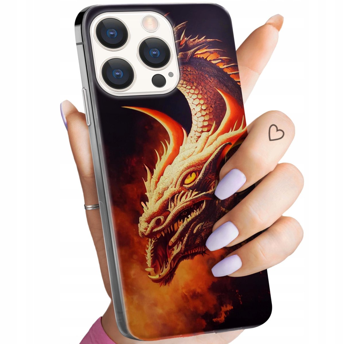 Etui Do Iphone 15 Pro Max Wzory Smoki Dragon Taniec Smoków Obudowa Case ...