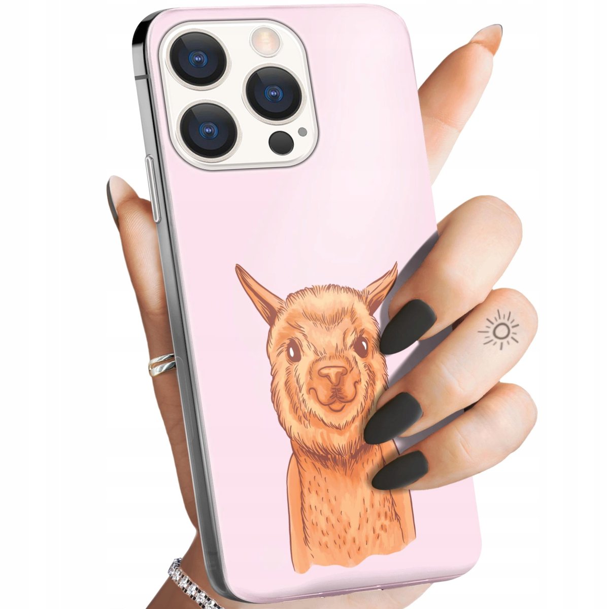 ETUI DO IPHONE 15 PRO WZORY LAMA ALPAKA ANDY OBUDOWA POKROWIEC CASE ...