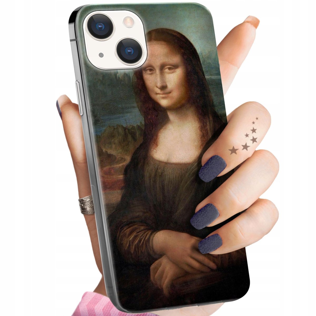 ETUI DO IPHONE 15 WZORY LEONARDO DA VINCI MONA ŁASICZKA OBUDOWA ...