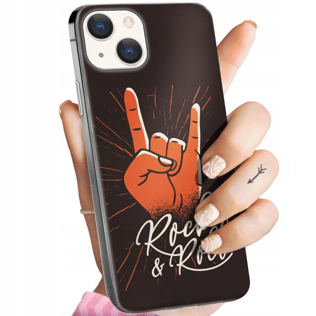 ETUI DO IPHONE 15 WZORY ROCKOWE ROCK ROCK AND ROLL GITARA PUNK OBUDOWA ...