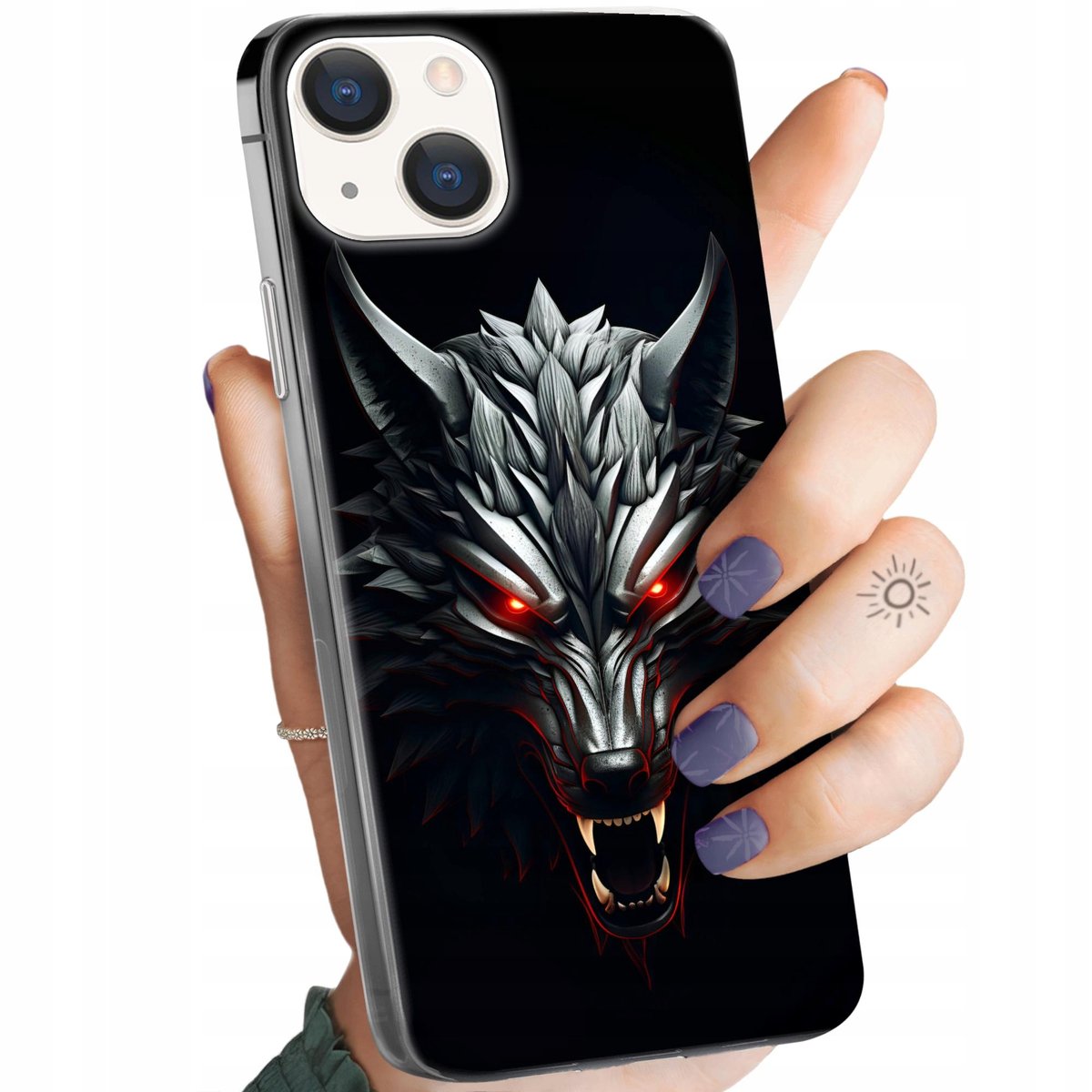 Etui Do Iphone 15 Wzory Wiedźmin Witcher Biały Wilk Dziki Gon Obudowa ...
