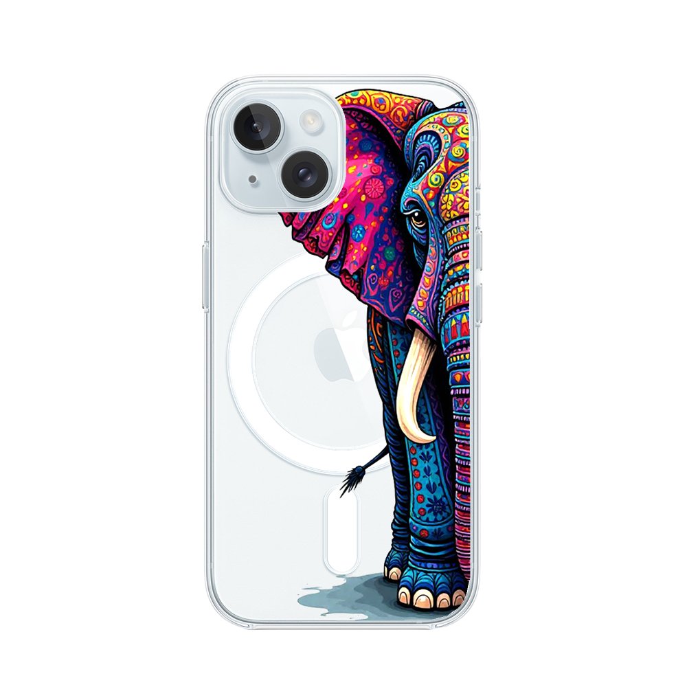 Etui do iPhone 15 z MagSafe, Dzika Mandala, Słoń - Inna marka | Sklep ...