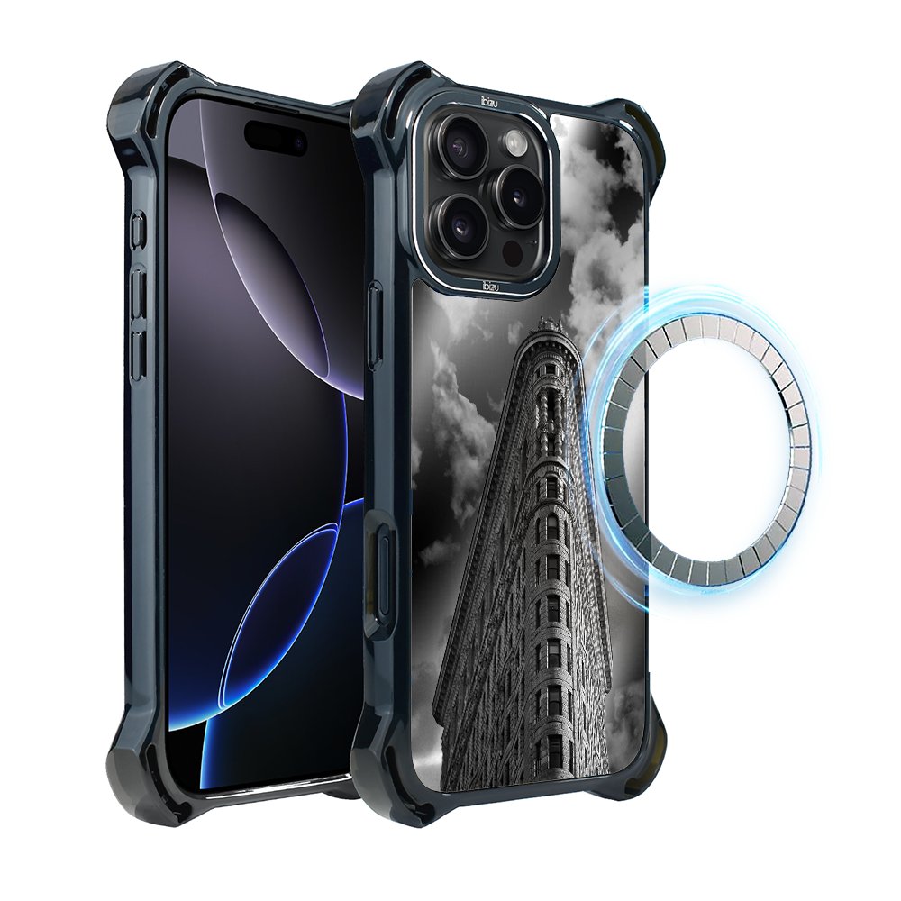 Etui do iPhone 16 Pro IBIZU DropGuard Ultra z MagSafe, Noir City ...