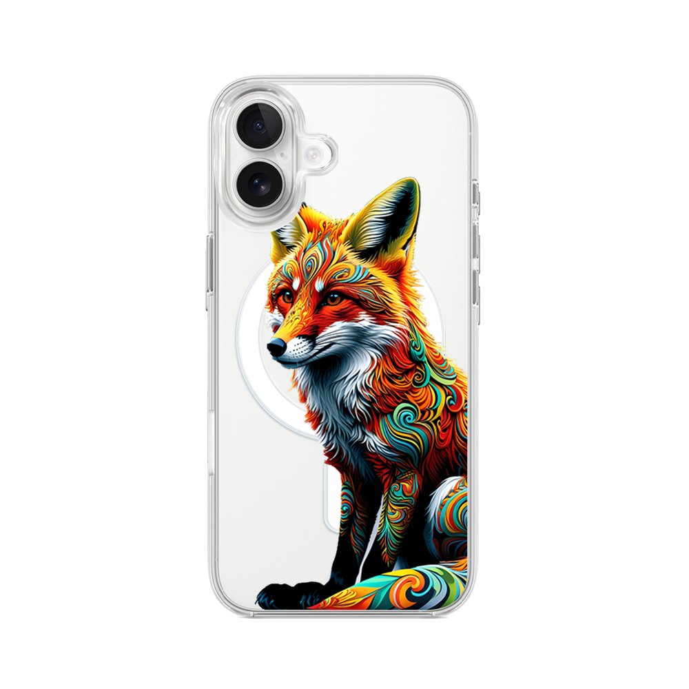 Etui do iPhone 17 z MagSafe przeźroczyste, Dzika Mandala, Lis - Inna ...