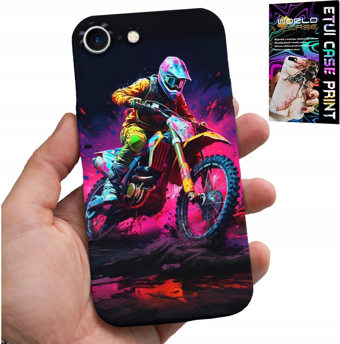 ETUI DO IPHONE SE / SE2 - MOTOR, MOTOCROSS WYŚCIGI EKSTREMALNE - WORLD ...