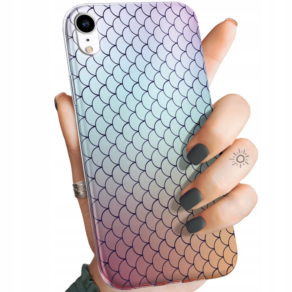 ETUI DO IPHONE XR WZORY OMBRE GRADIENT KOLORY OBUDOWA POKROWIEC CASE ...