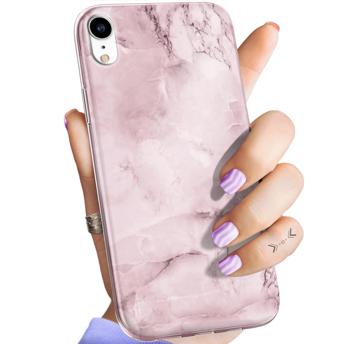 Etui Do Iphone Xr Wzory Różowe Golden Rose Pudrowy Róż Obudowa ...