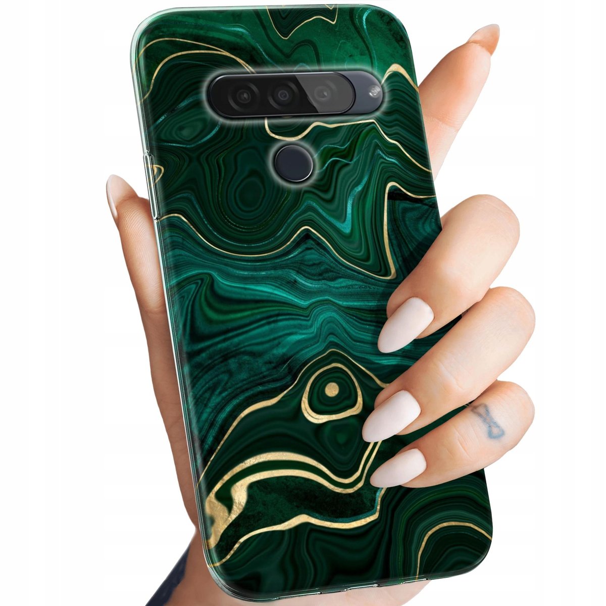 ETUI DO LG G8S / G8S THINQ WZORY MINERAŁY KAMIENIE SZLACHETNE KRYSZTAŁY ...