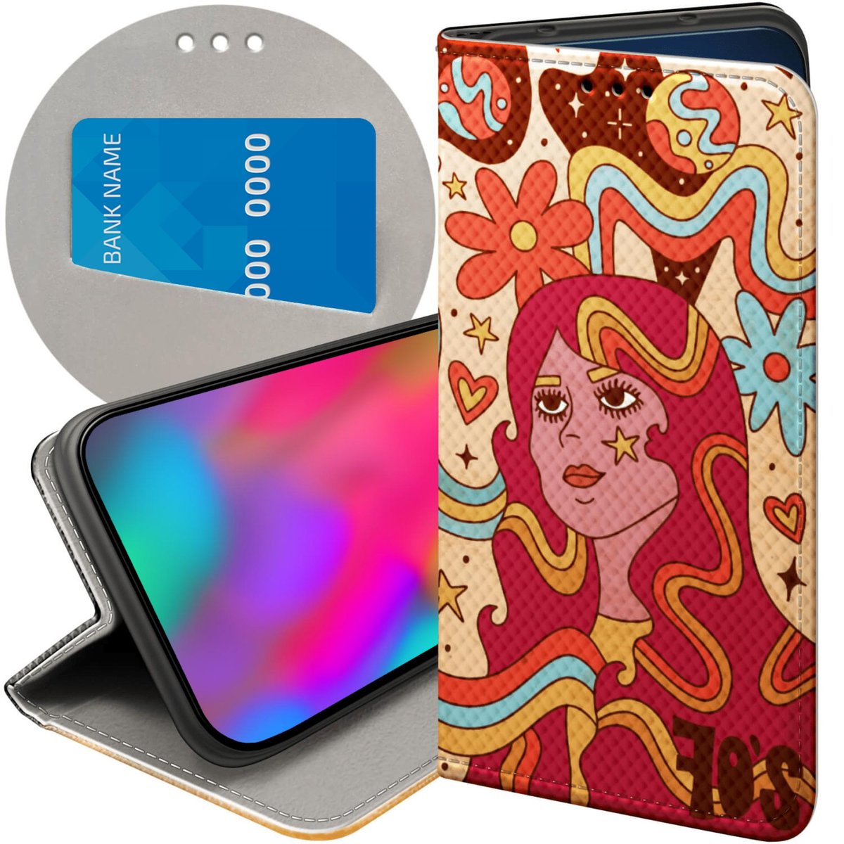 Etui Do Motorola Edge 50 Neo / Thinkphone 25 Wzory Hippie Peace Hippisi ...