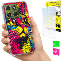 Etui do Motorola Edge 70 Obudowa FOTO Case Plecki Grafika Kotek + SZKŁO ...