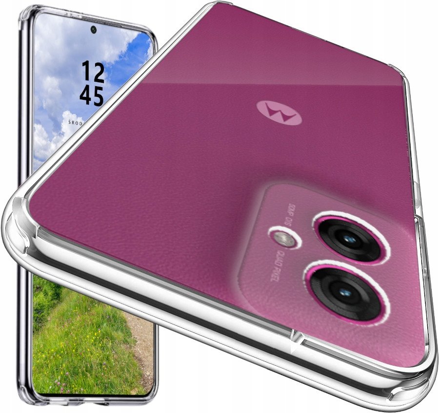 Etui do Motorola G55 5G PRZEŹROCZYSTE CLEAR TRANSPARENT CASE - Radian ...