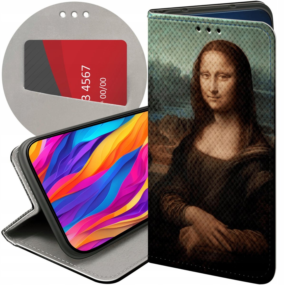 ETUI DO MOTOROLA MOTO EDGE 40 PRO WZORY LEONARDO DA VINCI MONA ŁASICZKA ...