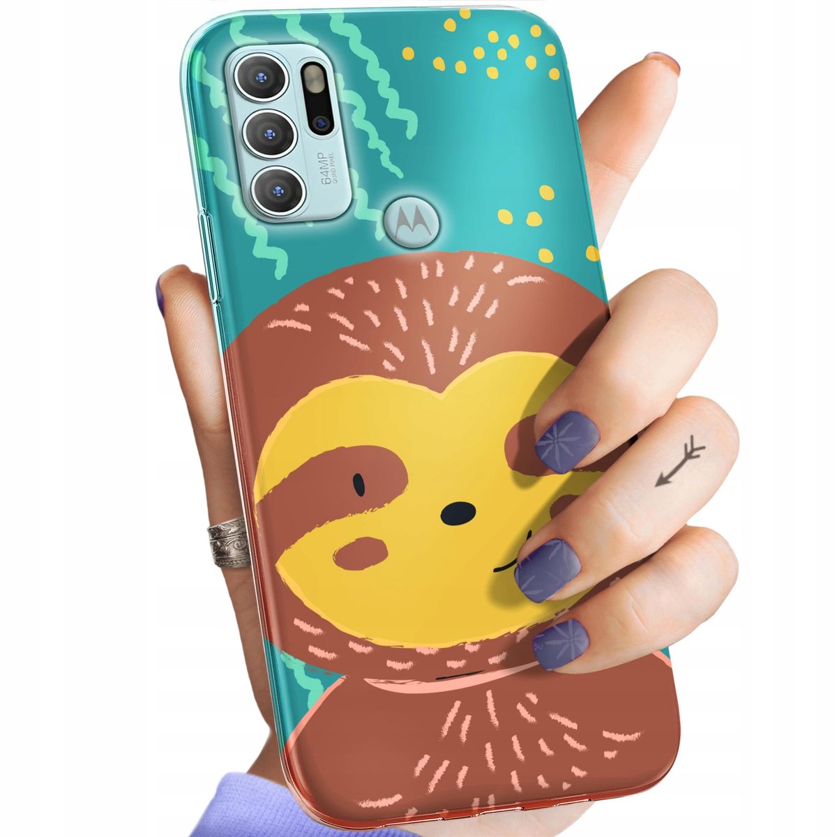 ETUI DO MOTOROLA MOTO G60S WZORY LENIWIEC ŚMIESZNE WEWNĘTRZNE ZWIERZĘ CASE - Motorola | Sklep ...