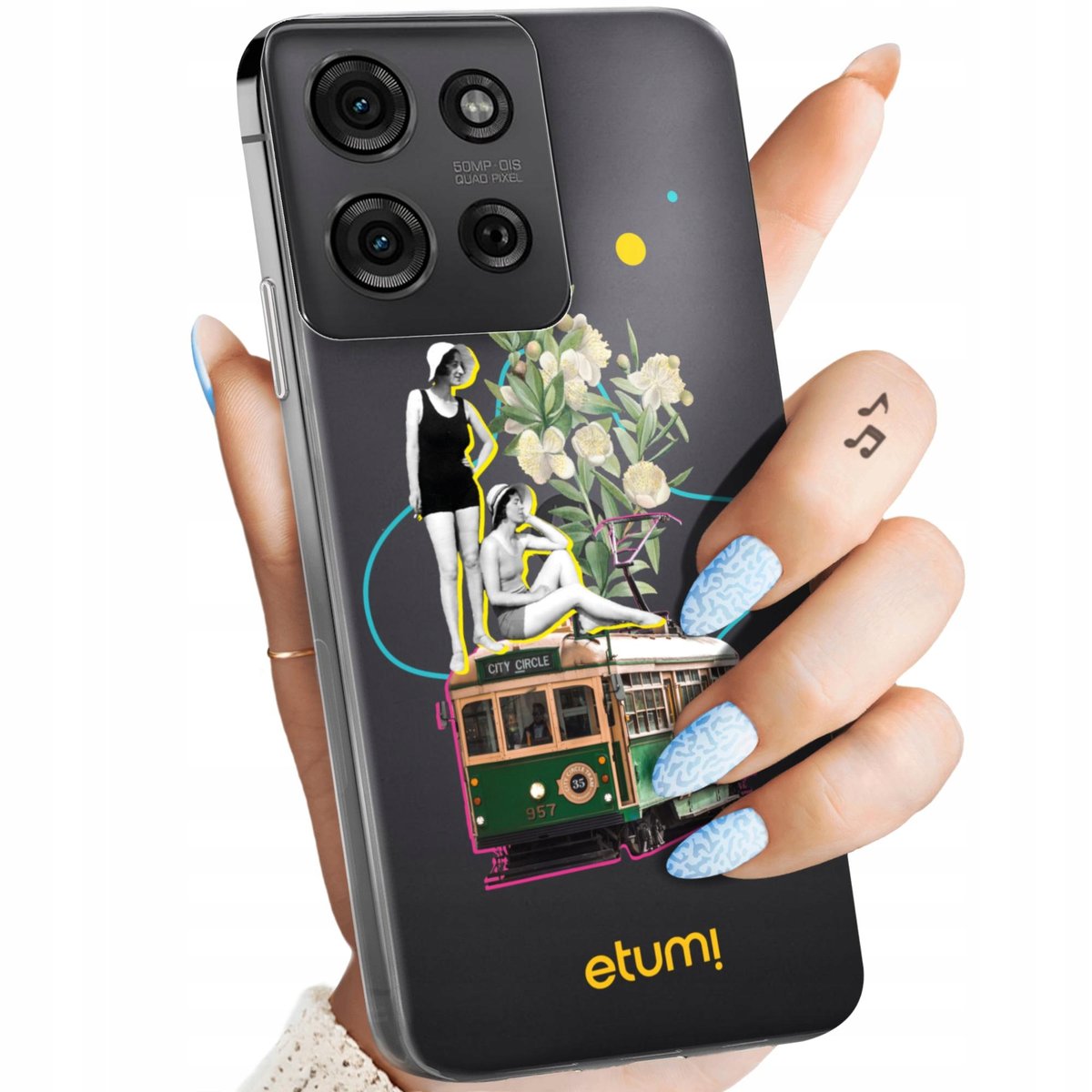 Etui Do Motorola Moto G75 5G Wzory Mix Przeszłość Oryginalne Obudowa ...
