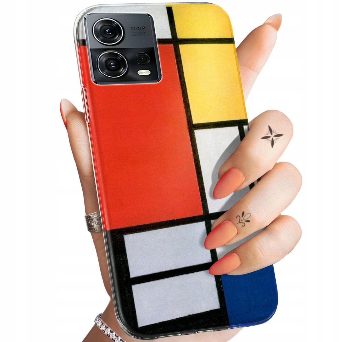 ETUI DO MOTOROLA MOTO S30 PRO 5G / EDGE 30 FUSION WZORY PIET MONDRAIN ...