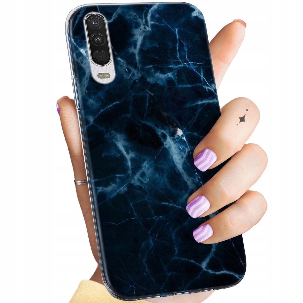 Etui Do Motorola One Action / P40 Power Wzory Granatowe Obudowa ...