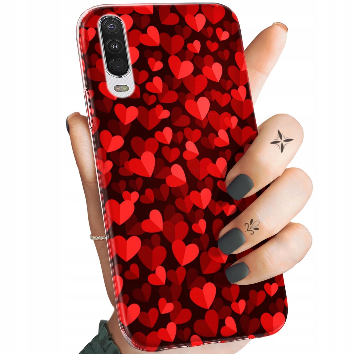 ETUI DO MOTOROLA ONE ACTION / P40 POWER WZORY WALENTYNKI MIŁOŚĆ SERCE ...