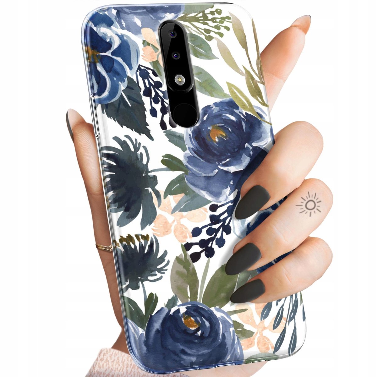 Etui Do Nokia 5.1 Plus Wzory Kwiaty Kwieciste Flower Obudowa Pokrowiec ...