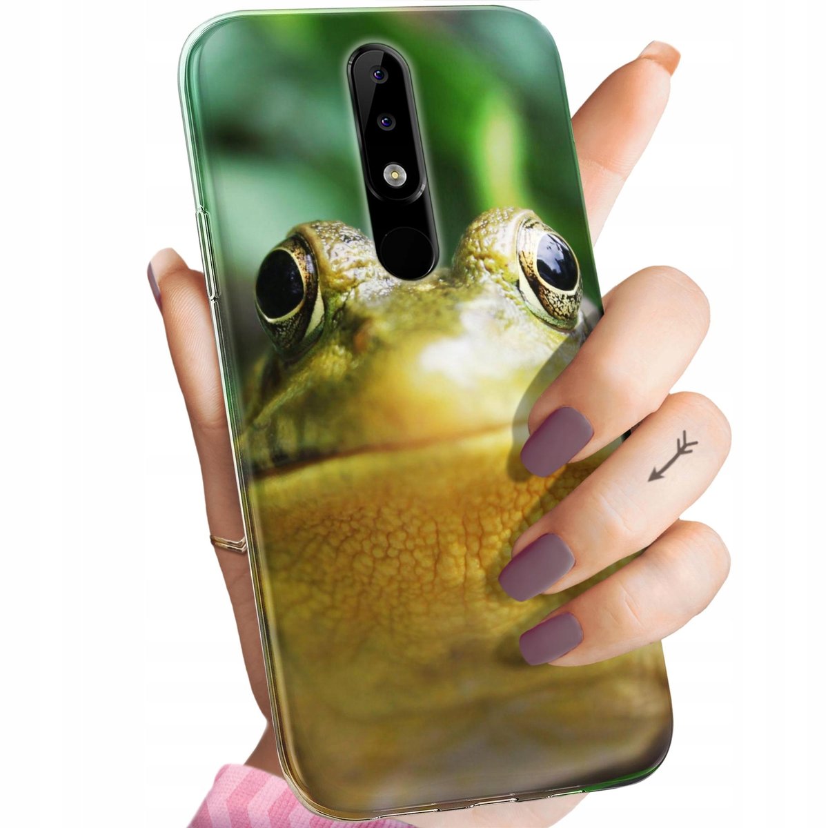 ETUI DO NOKIA 5.1 PLUS WZORY ŻABKA ŻABA FROG OBUDOWA POKROWIEC CASE ...