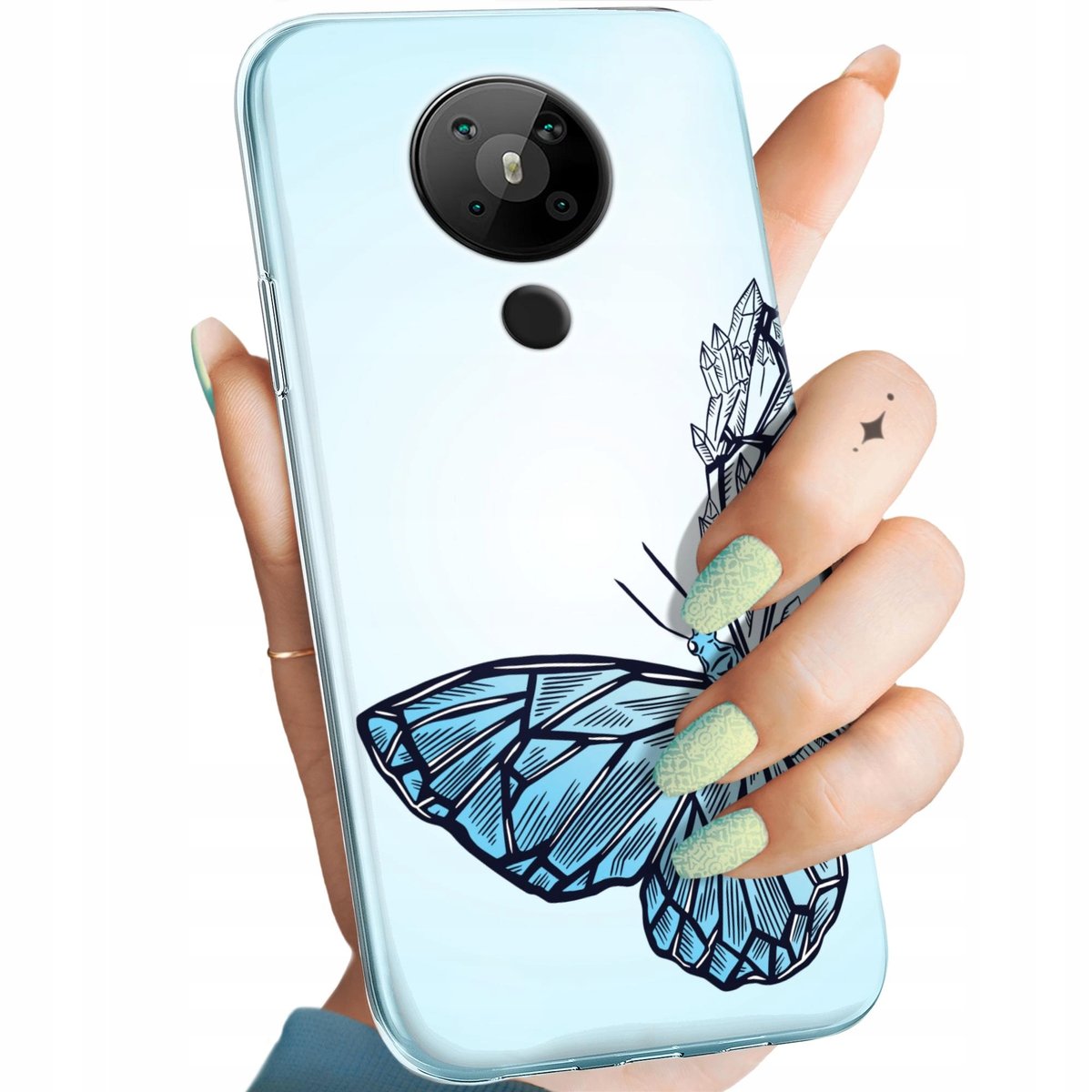 Etui Do Nokia 5.3 Wzory Motyle Butterfly Barwne Obudowa Pokrowiec Case ...