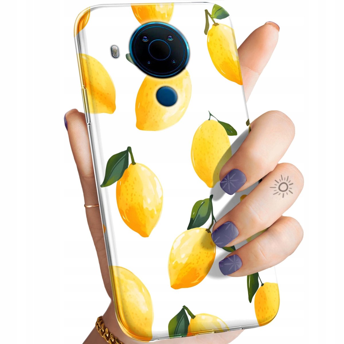 Etui do nokia 5.4 wzory cytryny cytrynki smak lata cytrusy lemon ...