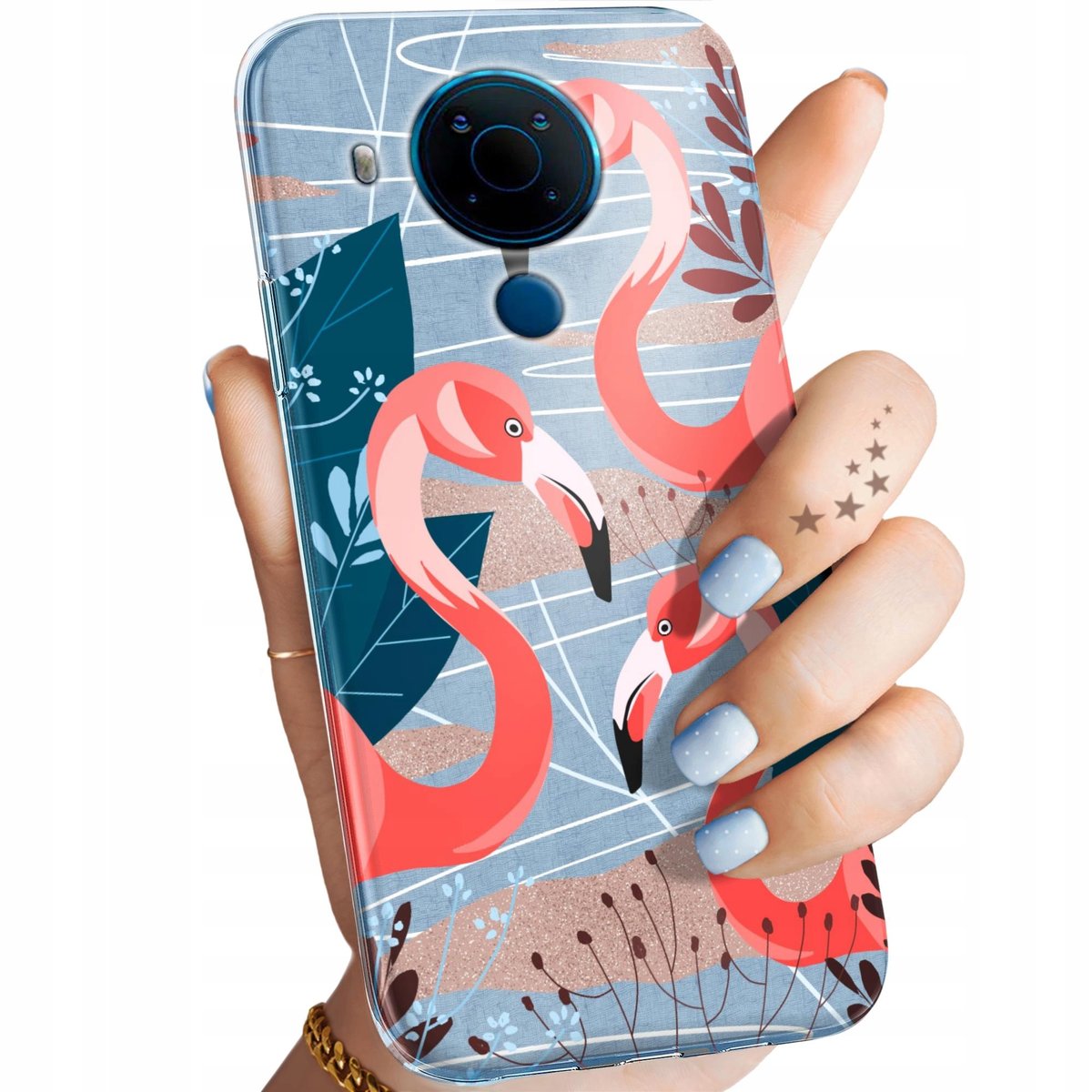 Etui Do Nokia 5.4 Wzory Flaming Flamingi Ptaki Obudowa Pokrowiec Case ...