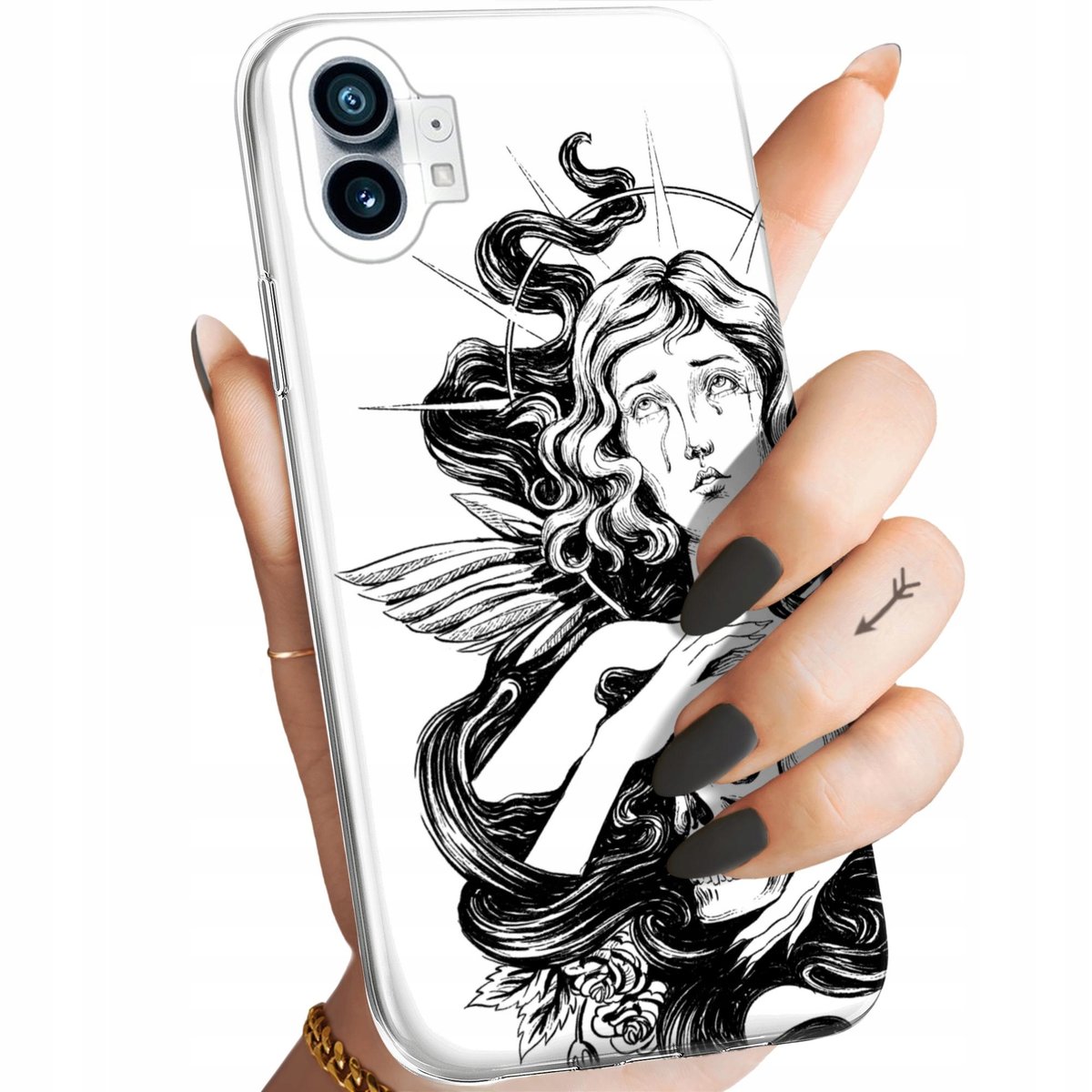 Etui do nothing phone 1 wzory anioł aniołek kupidyn obudowa pokrowiec ...